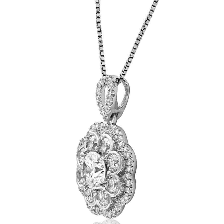 Floral Diamond Composite Pendant – J Nuevo
